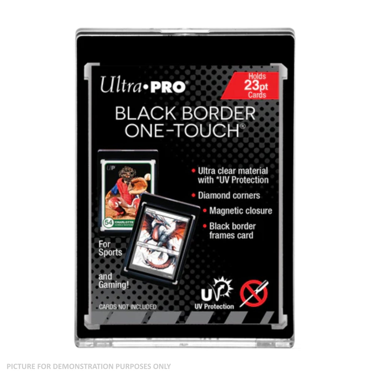 Ultra Pro One-Touch 23pt - Black Border — Unplugged Games