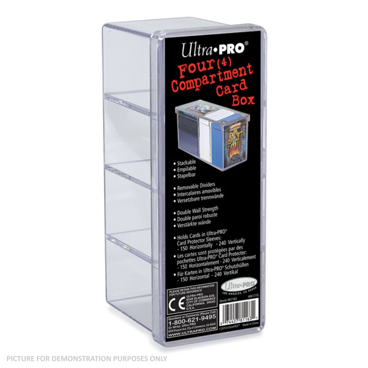 ULTRA PRO Specialty Holders - 4 Compartment Card Box — Unplugged Games