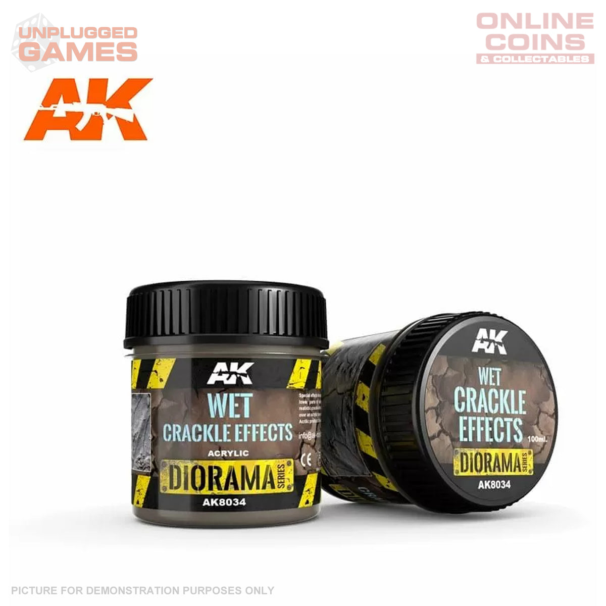 AK Interactive - Dioramas - Wet Crackle Effects 100ml — Unplugged Games