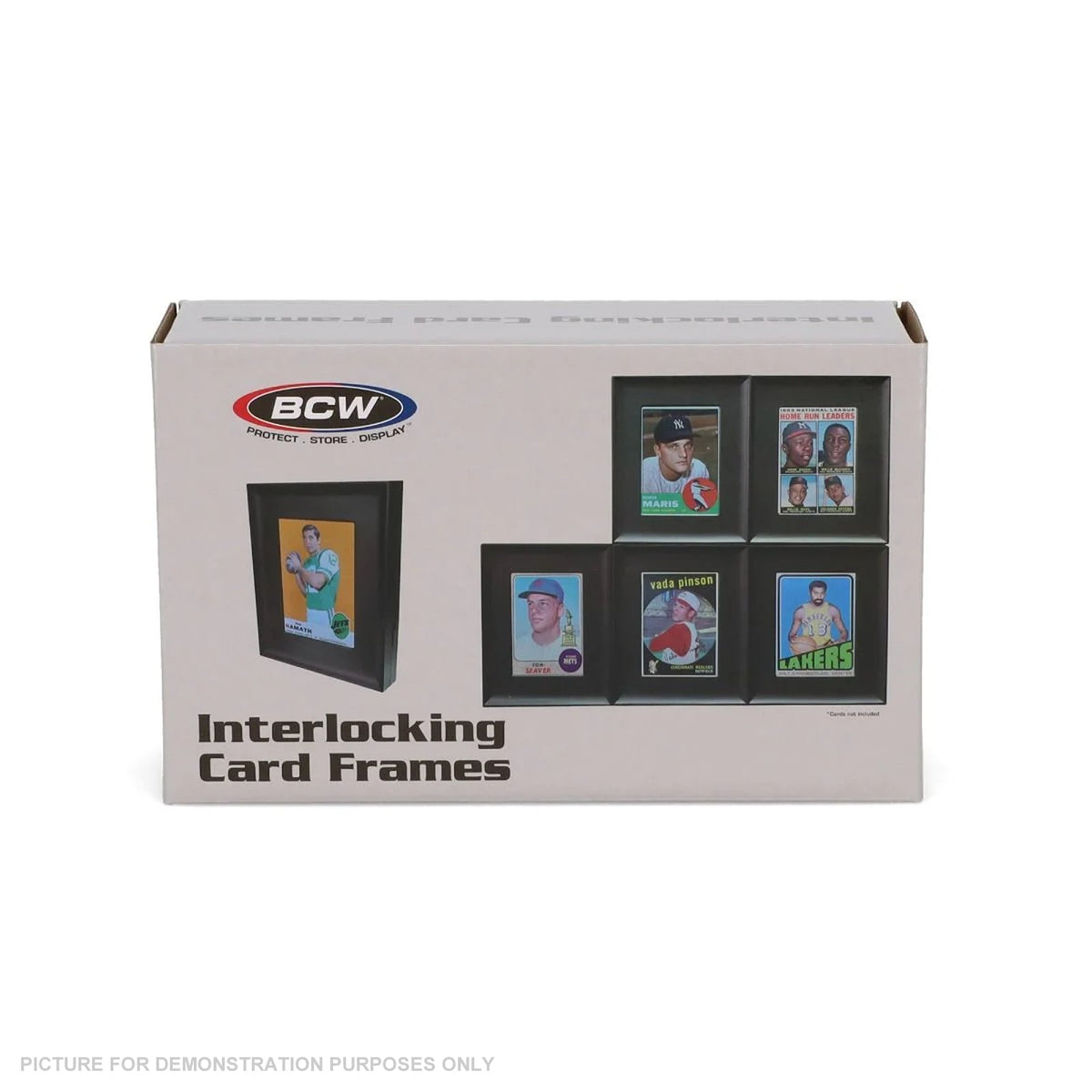 BCW Interlocking Card Frame - Black - BOX OF 6 — Unplugged Games